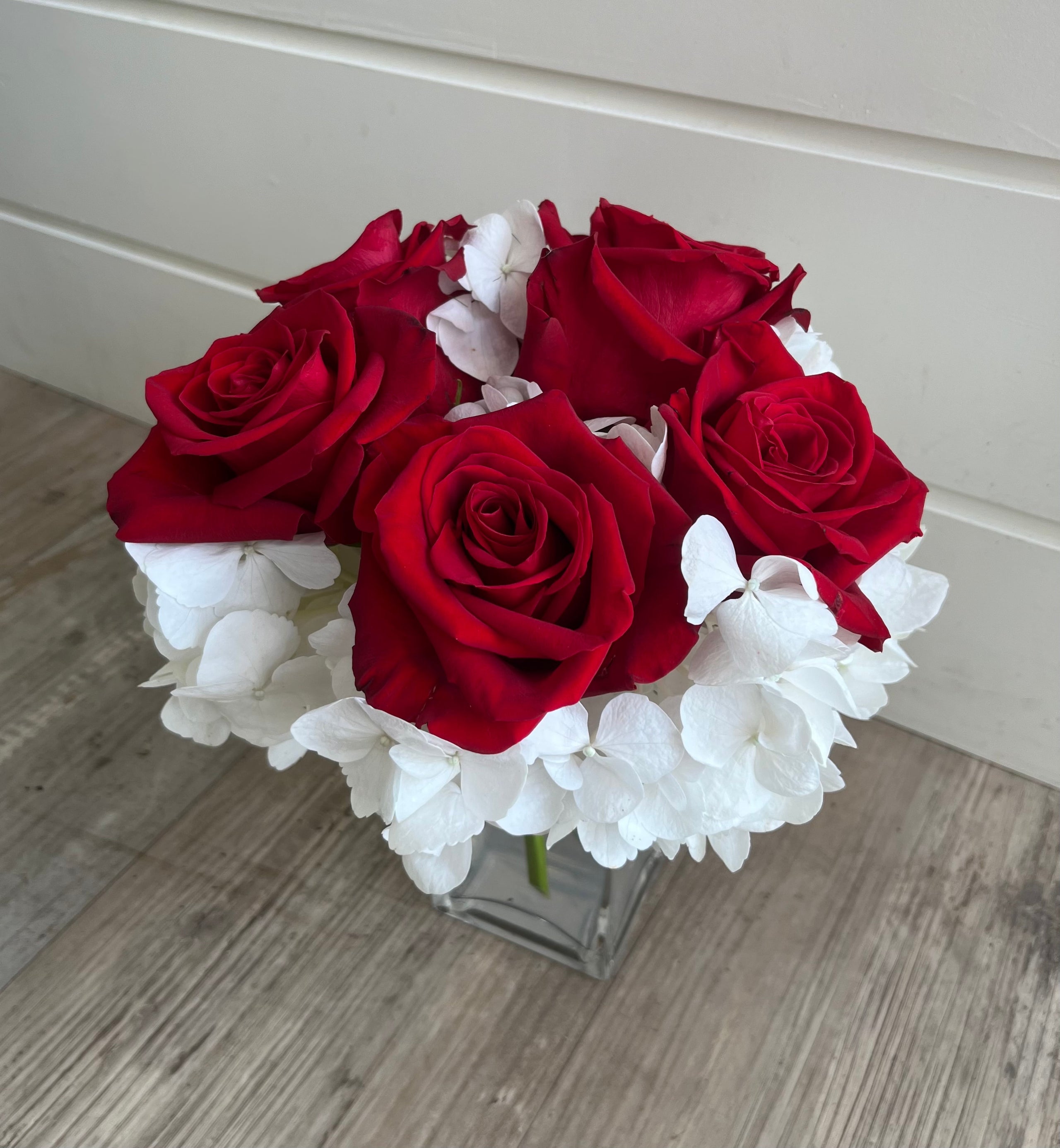 Little Red Rose Arrangement | Trophy Blooms